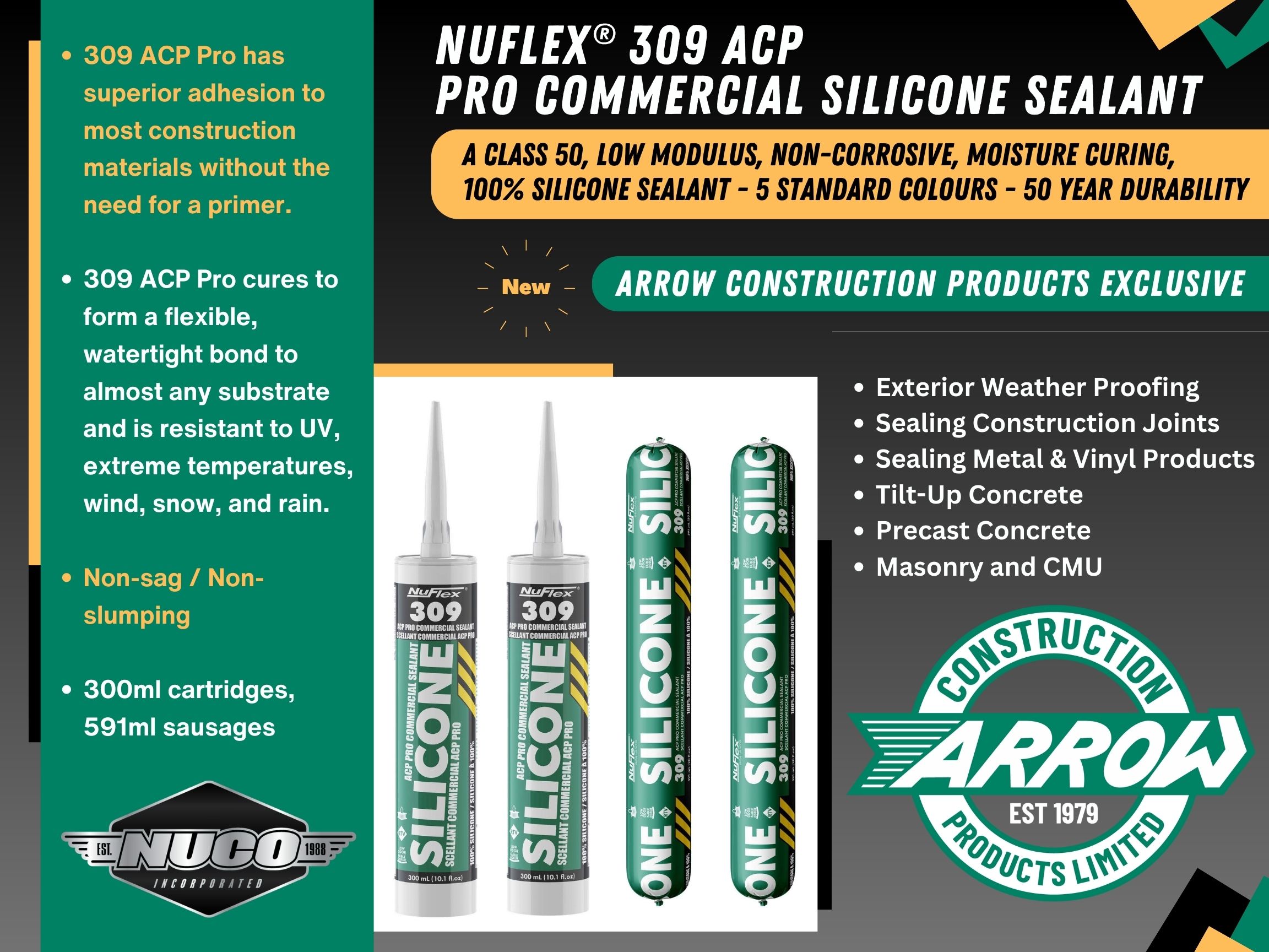 NuFlex 309 ACP - Arrow Construction Products